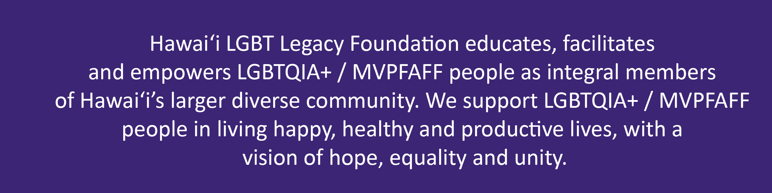 Home - Hawaii LGBT Legacy Foundation